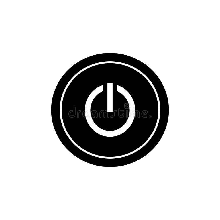 Button on, off logo vector stock vector. Illustration of supply - 183005275