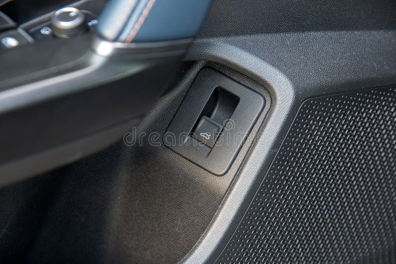 Button for Opening and Closing the Car Trunk Stock Image - Image of ...