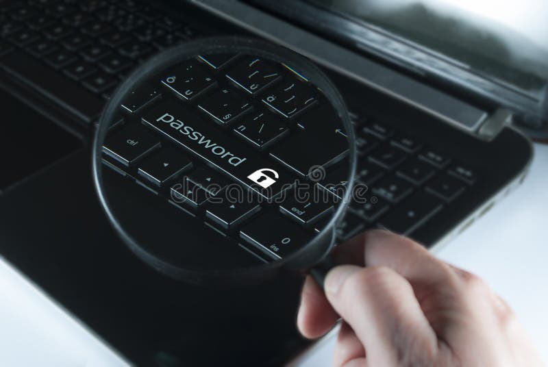 Button password stock photo. Image of sale, magnify, black - 40794108