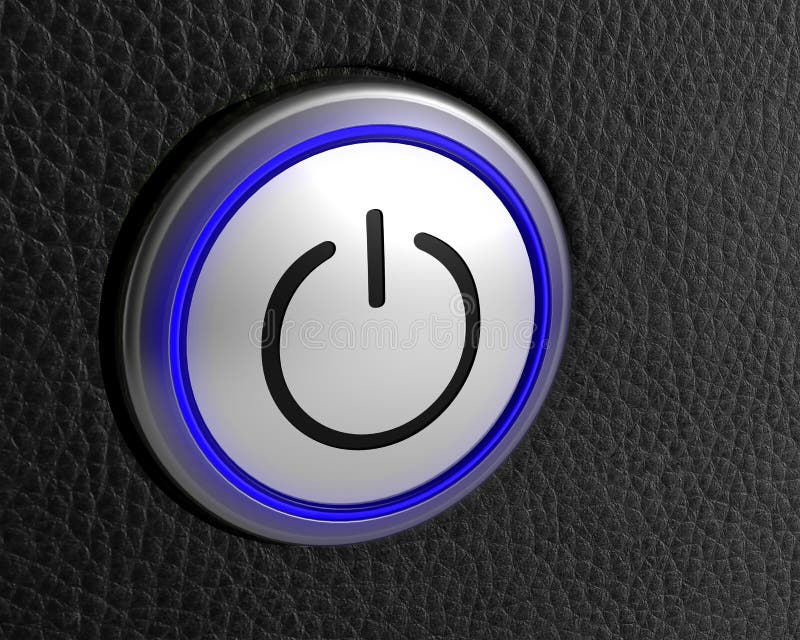 Button Power Start Symbol Technology Push Stock Illustration ...