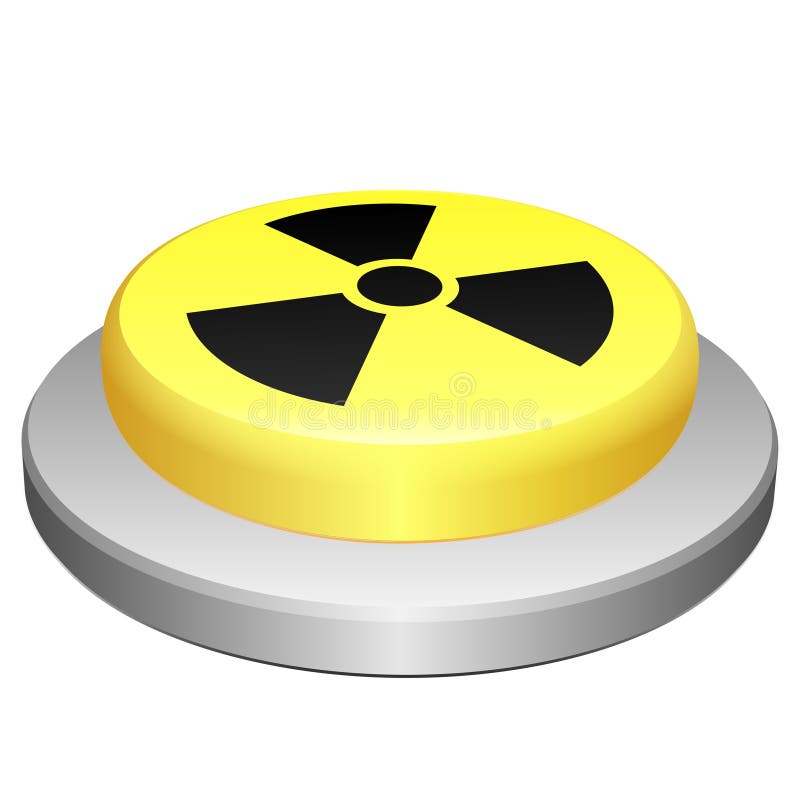 Nuclear Button stock illustration. Illustration of isolated - 1766654
