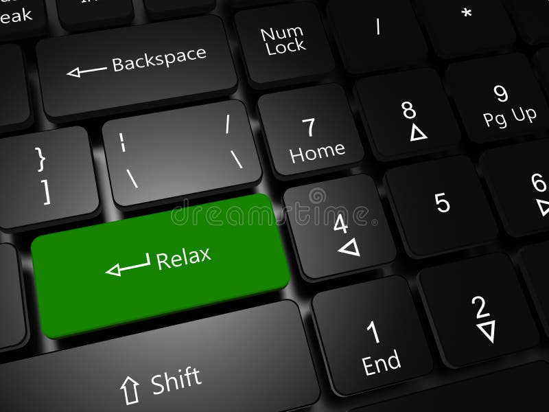 Button Relax stock illustration. Illustration of close - 46793502