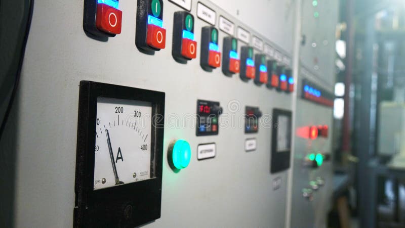 Button Remote Control in the Factory .electronic, Equipment, Plant ...