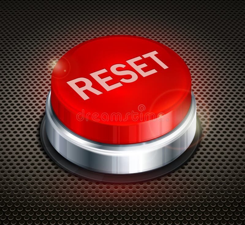 Button Reset stock illustration. Illustration of computer - 79321501