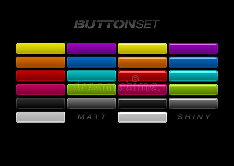 Button Set stock vector. Illustration of gray, homepage - 5267204