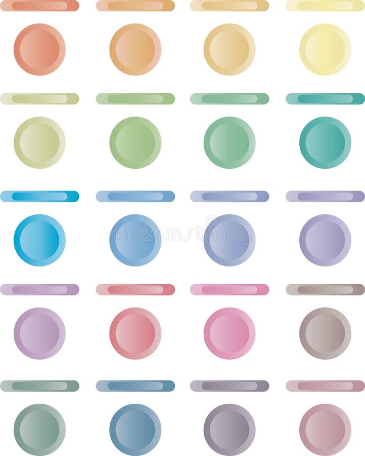 Button, Set of Light Buttons of Red, Blue, Green.. Stock Vector ...