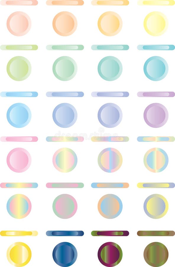 Button, Set Of Light Buttons Of Red, Blue, Green.. Stock Vector ...