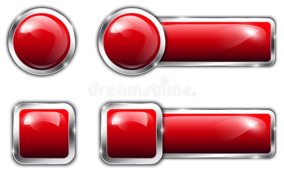 Button set stock vector. Illustration of button, shiny - 37415567