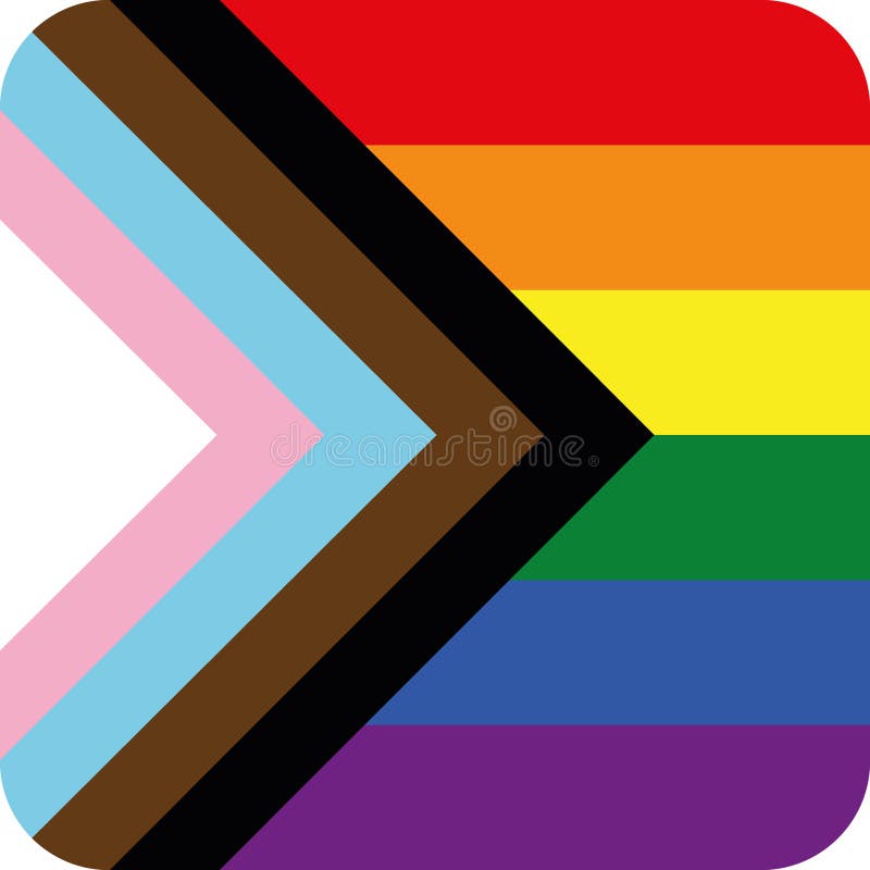 Button Flag of the PROGRESSIVE PRIDE MOVEMENT Stock Vector ...