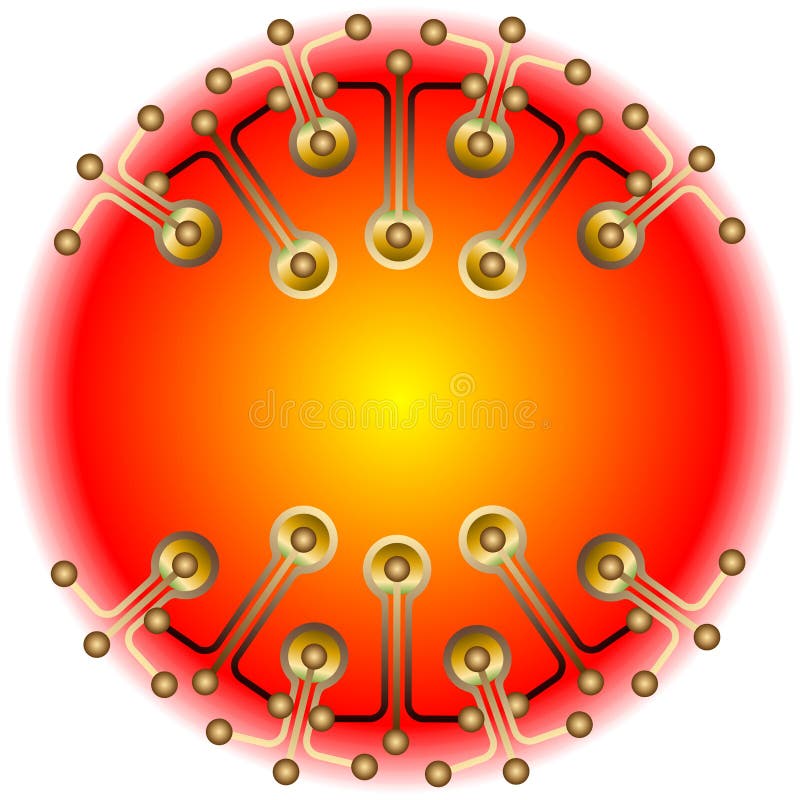Button start stock illustration. Illustration of science - 25890212
