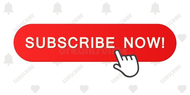 1 Button Subscribe Now-index Finger Stock Vector - Illustration of ...