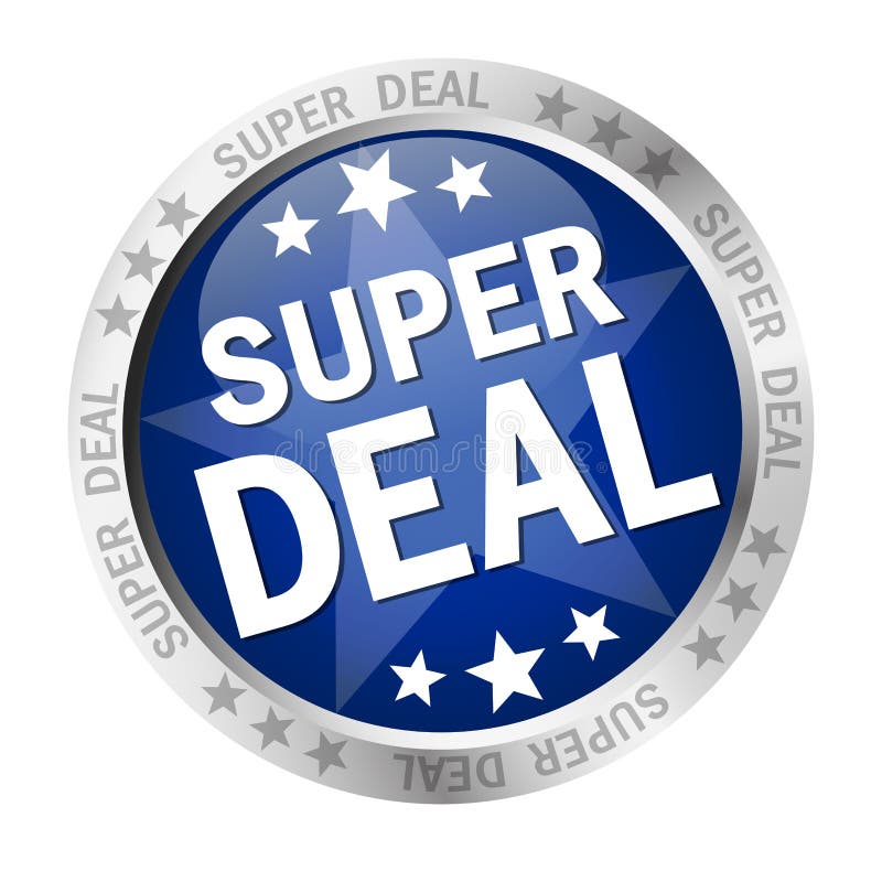 Button Super Deal stock vector. Illustration of marketing - 80607664