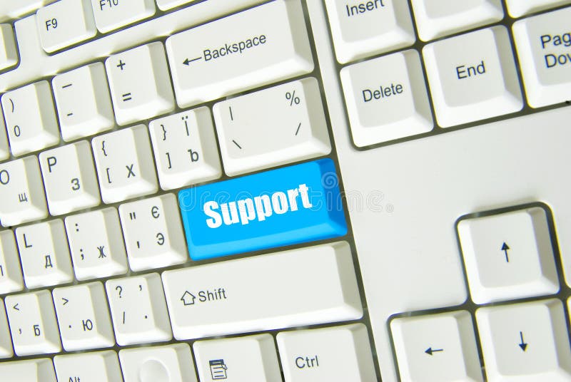 Button support stock image. Image of internet, question - 8134757
