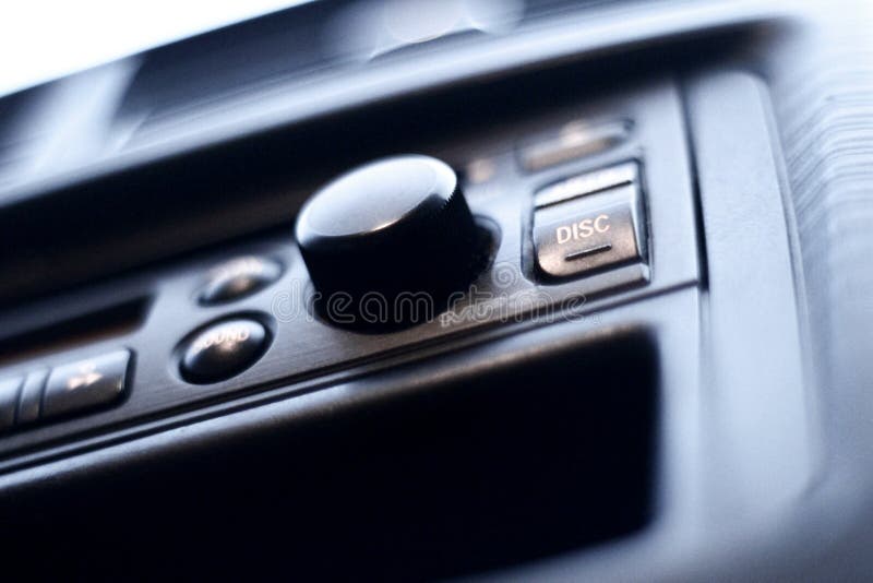 Button of Audio Equipment on the Car Stock Photo - Image of audiology ...