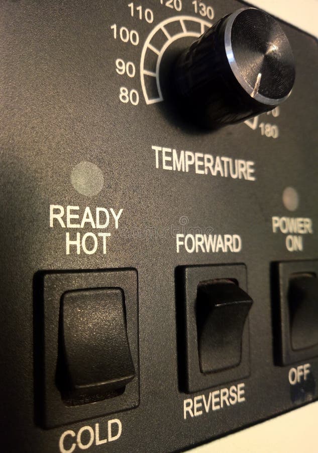 Button and Switches in the Lamination Machine. Stock Image - Image of ...