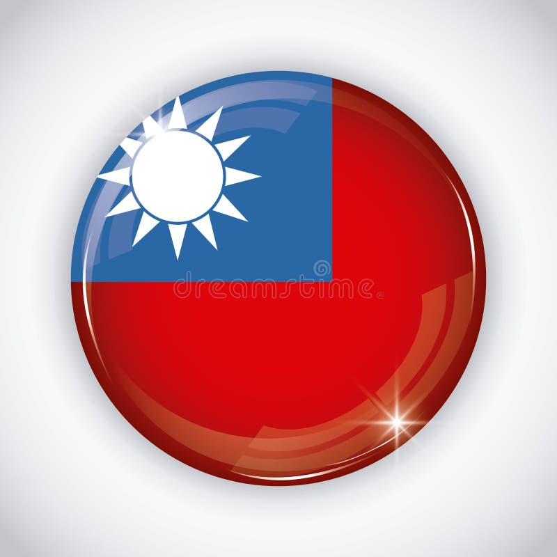 Taiwan flag design stock vector. Illustration of ensign - 116913398