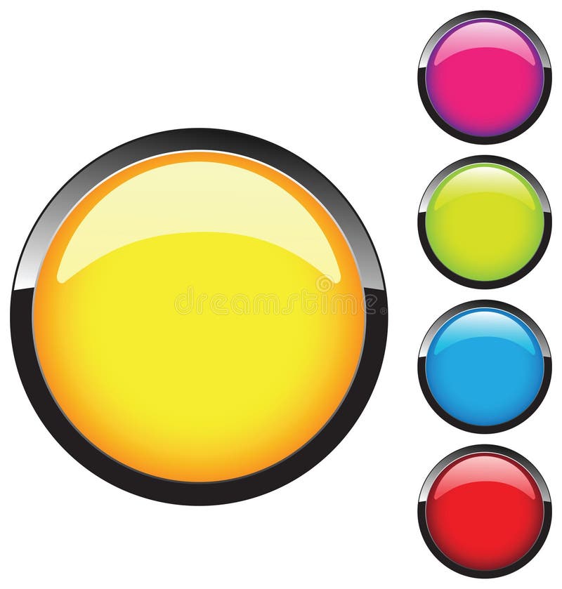 Button template stock vector. Illustration of modern - 12955058