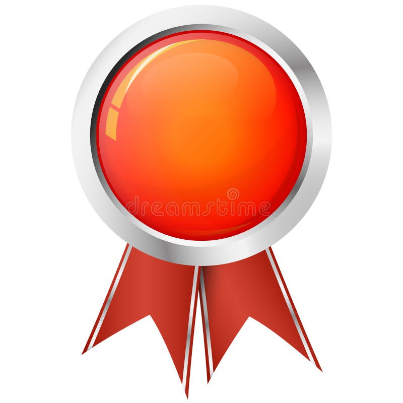 Template Button with Banner Stock Vector - Illustration of approval ...