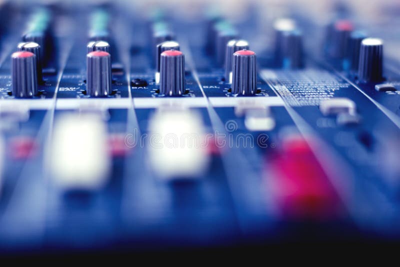 Button To Adjust the Volume Control. Stock Image - Image of editing ...