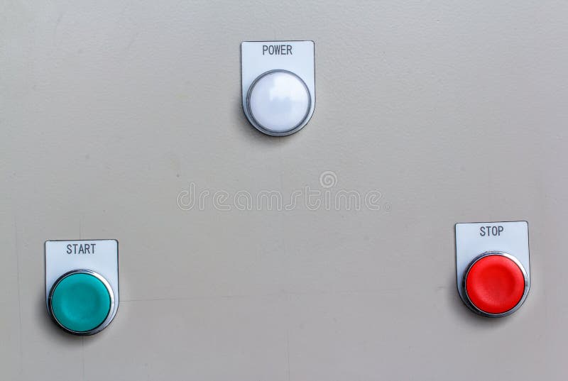Button to start working stock image. Image of stop, control - 55105841