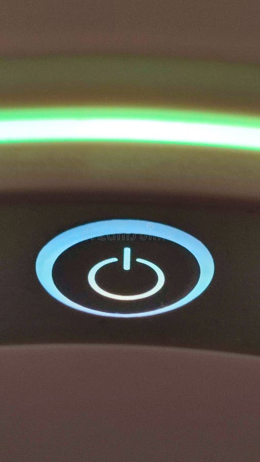 Button To Turn on the Device, a Little Blurry Photo Abstraction Stock ...