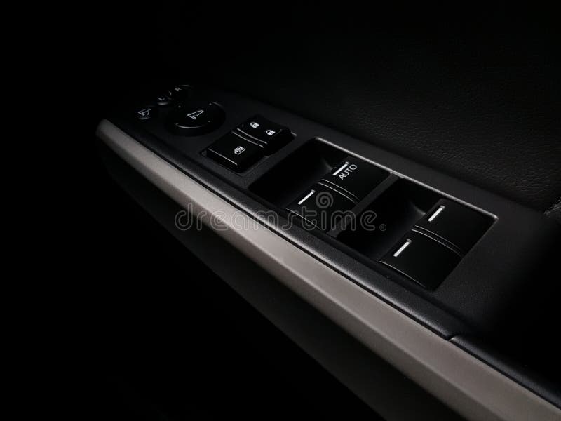Button To Turn Off the Car Window. Stock Photo - Image of auto, style ...