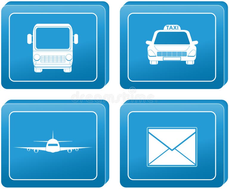 Button with Transport Shipping Sign Stock Vector - Illustration of ...