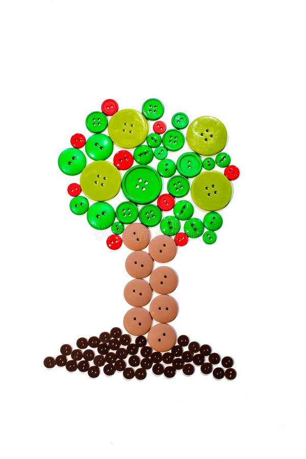 Button tree stock illustration. Illustration of brown - 30975955