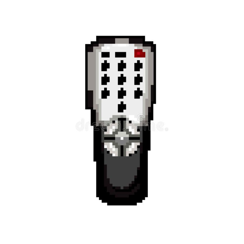 Button Tv Remote Game Pixel Art Vector Illustration Stock Vector ...