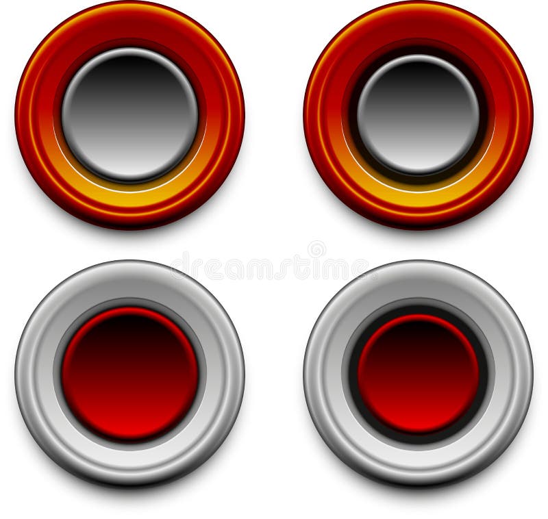 Button Vector Multiple Versions Stock Vector - Illustration of element ...