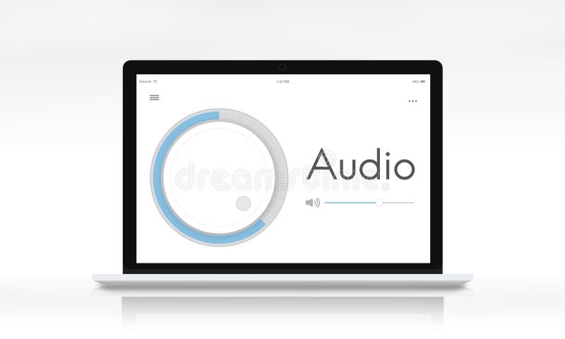 Button Volume Audio Music Sound Graphic Concept Stock Illustration ...
