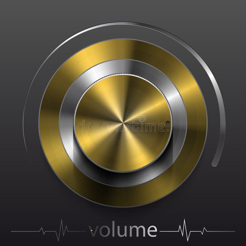 Button Volume Design Element Stock Vector - Illustration of iron, noise ...