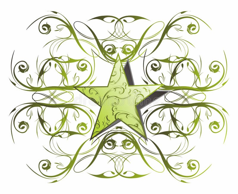 Button web star floral stock vector. Illustration of business - 28783805