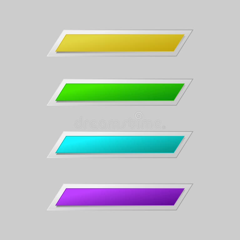 Button Web Ui and Ux Glass Morphism Colorful Element Stock Vector ...