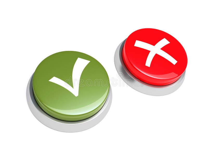 Button yes and no. stock illustration. Illustration of confirm - 11047359