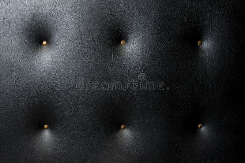 Black Leather Wall Panel stock image. Image of interior - 15233545