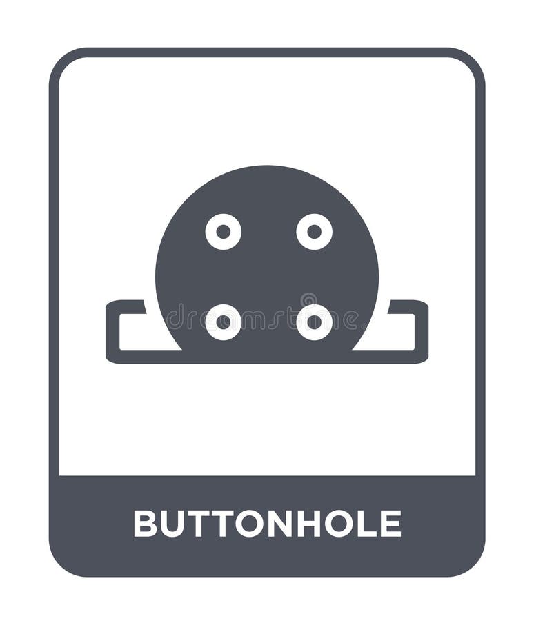 Buttonhole Isolated Icon. Simple Element Illustration from Sew Concept ...
