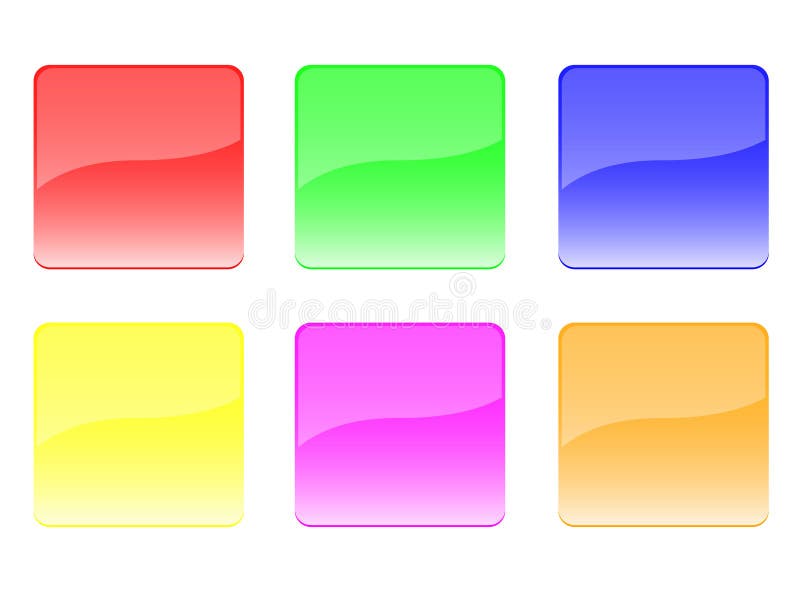 Square buttons stock vector. Illustration of graphic, icon - 4101139