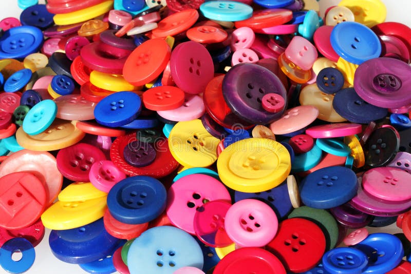 Colorful Buttons stock image. Image of object, green, homemade - 8534269