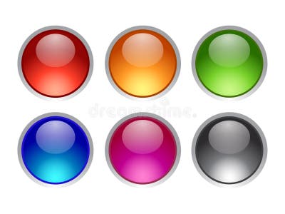 Buttons stock vector. Illustration of gloss, icon, objects - 2293971