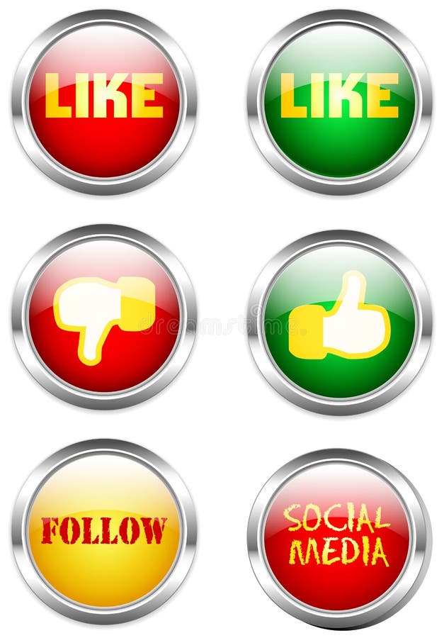 I like button stock vector. Illustration of like, network - 27141399