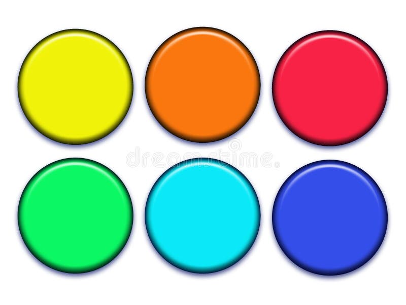 Navigation Color Buttons (vector) Stock Vector - Illustration of ...