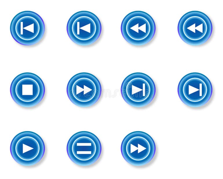 Buttons stock vector. Illustration of backward, buttons - 7079925