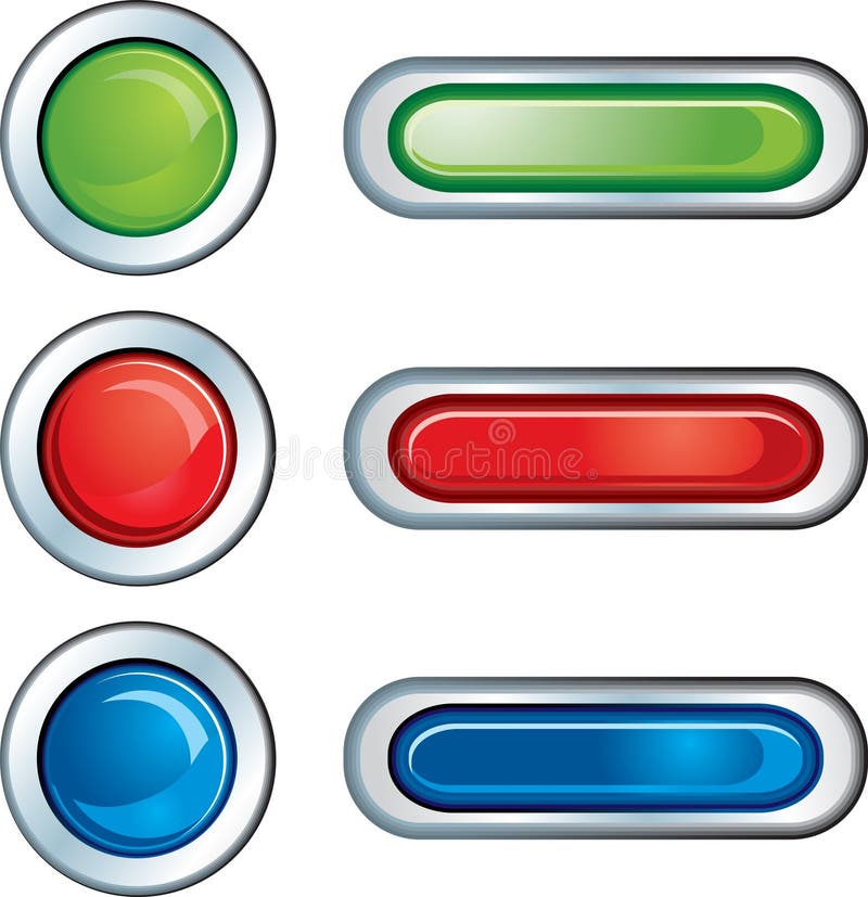 Buttons stock vector. Illustration of object, icon, button - 7430127