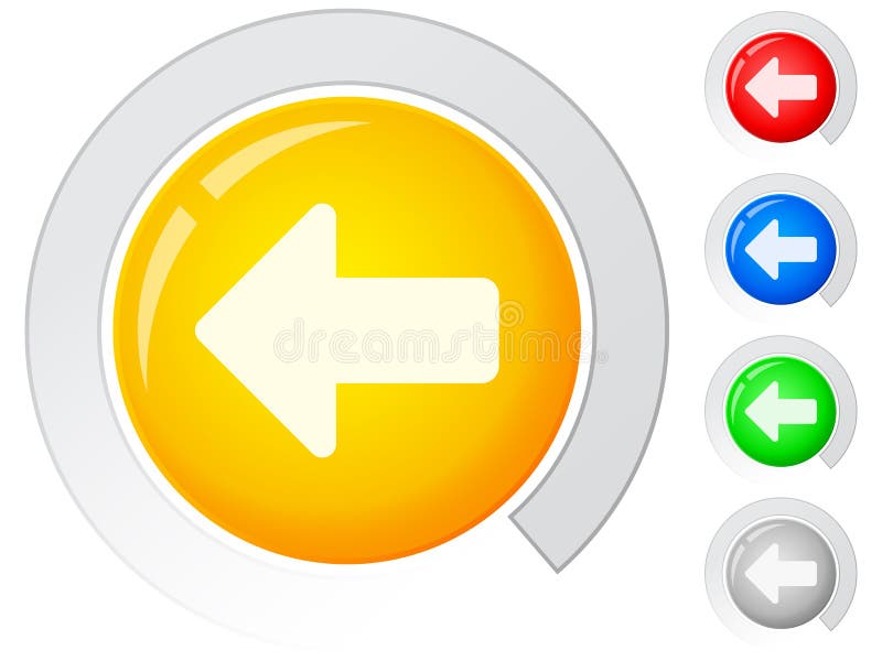 Buttons arrow left stock vector. Illustration of element - 12086139
