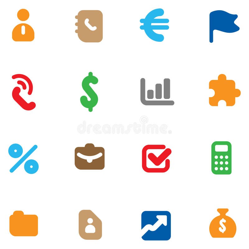 Buttons for business stock vector. Illustration of file - 14487084