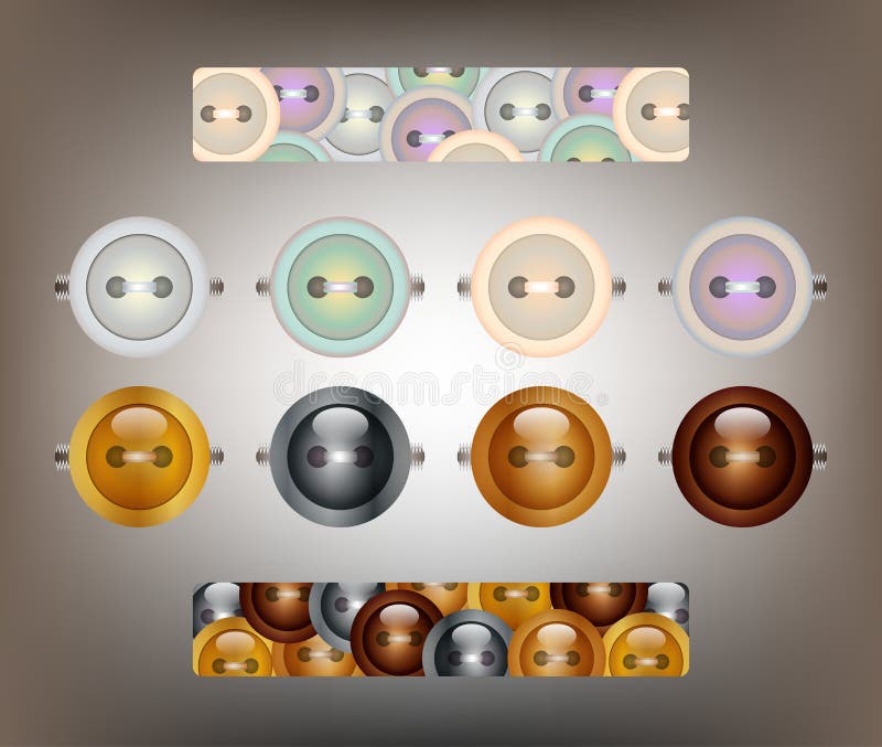 Buttons and button bars stock vector. Illustration of pastel - 19486954