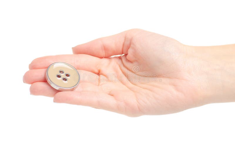 Buttons for Clothes Accessories in a Hand Stock Photo - Image of button ...