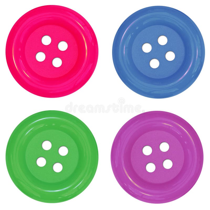 Colorful Buttons, Colorful Clasper Stock Photo - Image of green, object ...