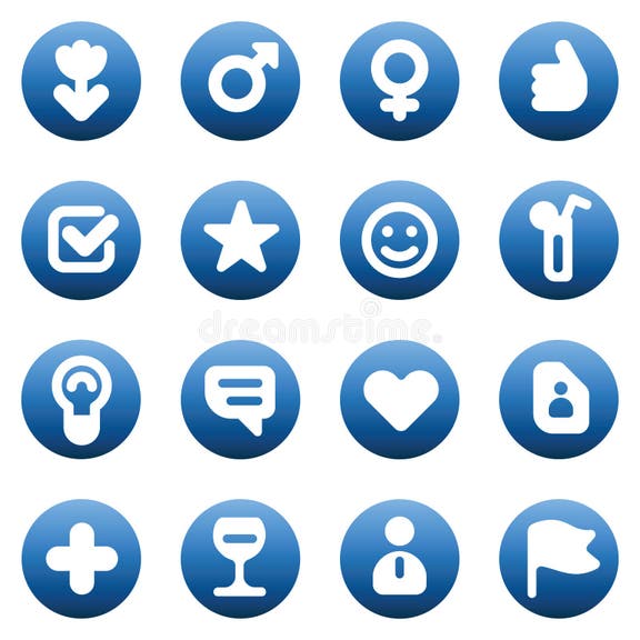 Buttons for Dating and Love Stock Vector - Illustration of buttons ...